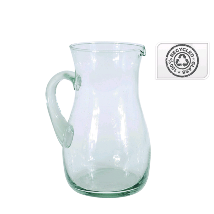ΓΥΑΛΙΝΗ ΚΑΡΑΦΑ ΣΕΡΒΙΡΙΣΜΑΤΟΣ ΣΙΕΛ 2000ml 17×13×23cm – Ιδέες Λάρισα